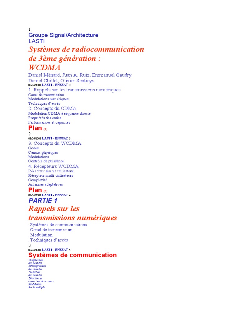 WCDMA | PDF | Modulation | GSM