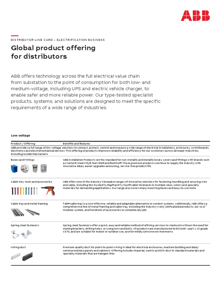 ABB - Distributors Linecard 4.0 - 20210326 - 06 - Digital | PDF | Relay ...
