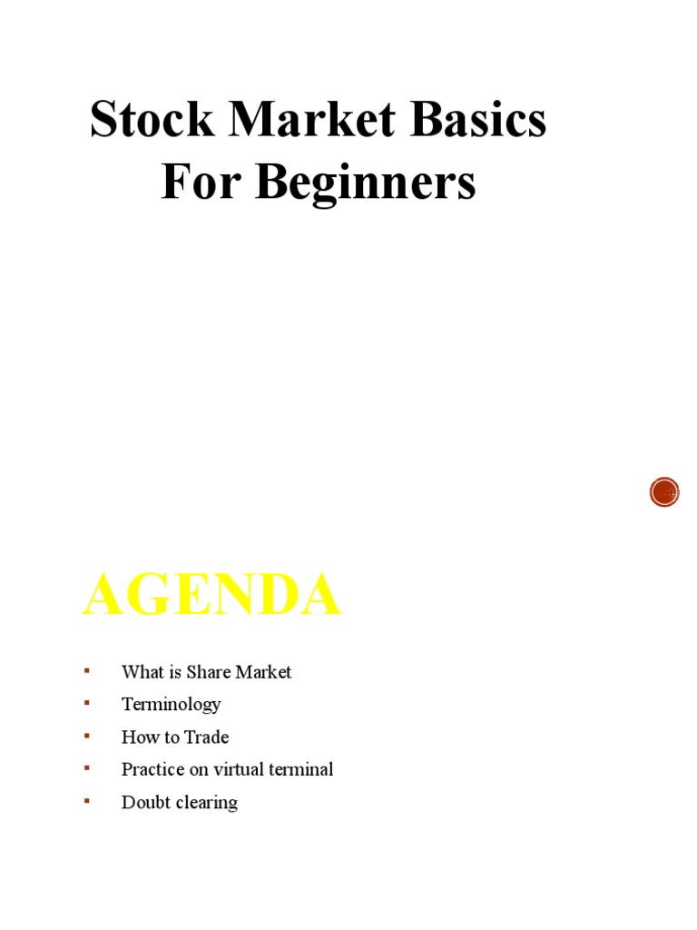 Stock Market Basics For Beginners | PDF | Investing | Equity Securities