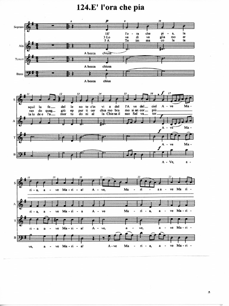 E' L'ora Che Pia | PDF