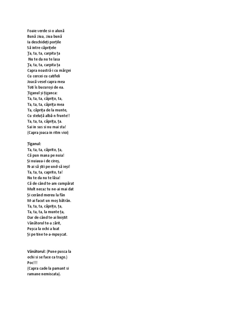 Foaie Verde Si | PDF