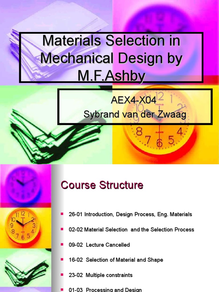 Mechanical Design Material Selection Guide | PDF | Mechanical ...