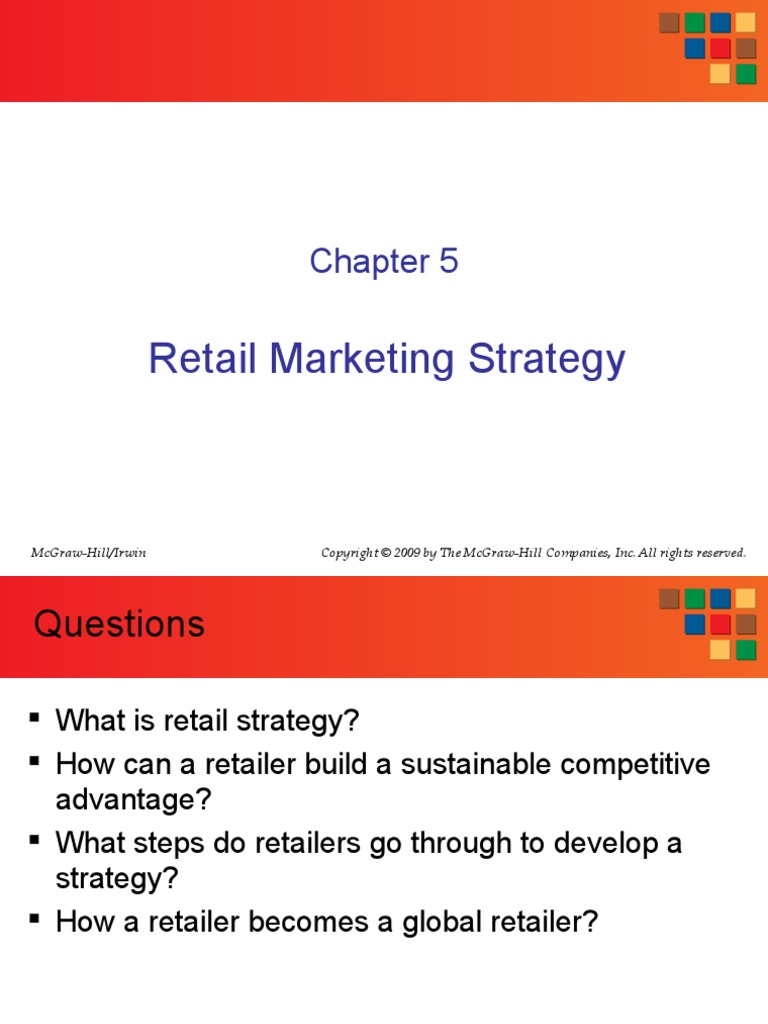 Retail Marketing Strategy: Mcgraw-Hill/Irwin | PDF | Retail ...