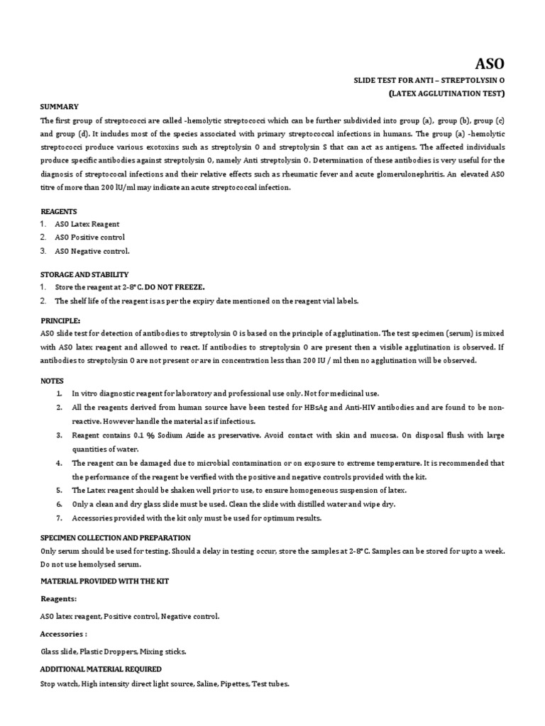 Aso Latex | PDF | Infection | Medical Specialties
