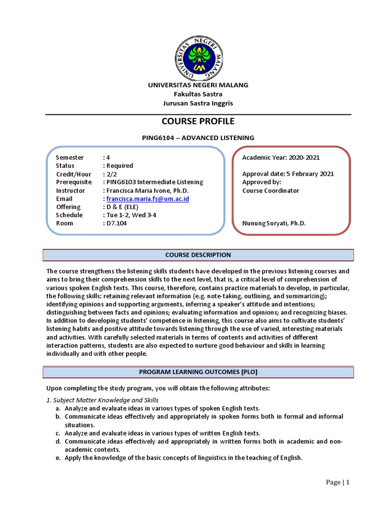 Advanced Listening Skills | PDF | Educational Assessment | Online And ...