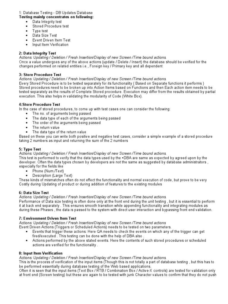 A Comprehensive Guide To Database Testing Best Practices And Key