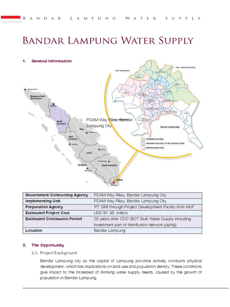1 Bandar Lampung Water Supply | PDF | Water Supply Network ...