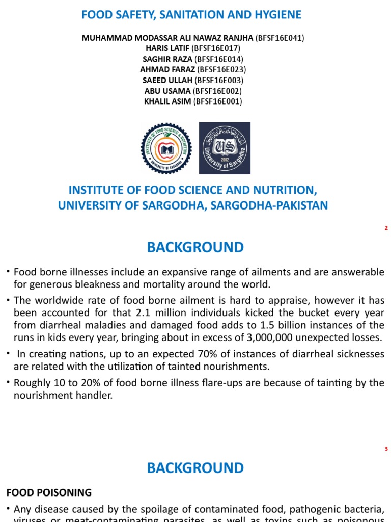 Food Safety, Sanitation and Hygience | Download Free PDF | Foodborne ...