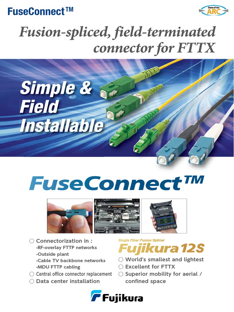 Fusion-Spliced, Field-Terminated Connector For FTTX | PDF | Optical ...