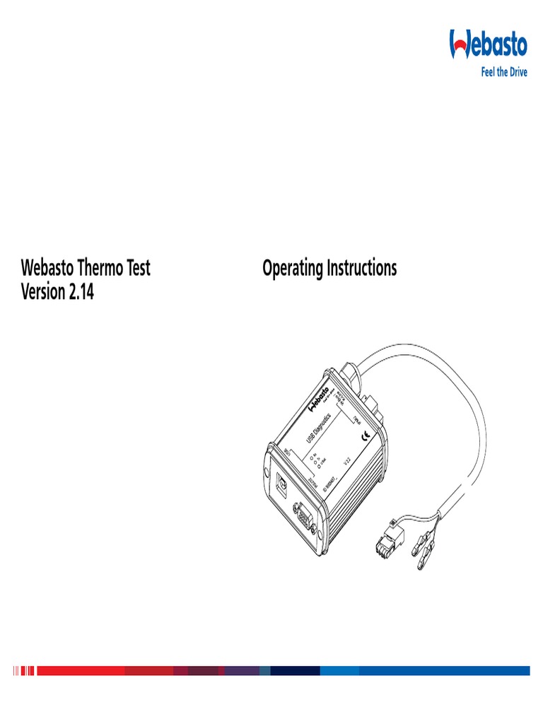 Webasto Thermo Test Operating Instructions | PDF | Installation ...