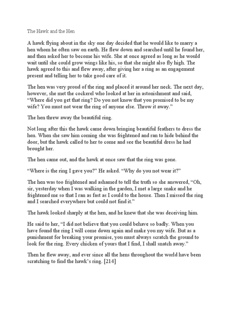 The Hawk and The Hen | PDF