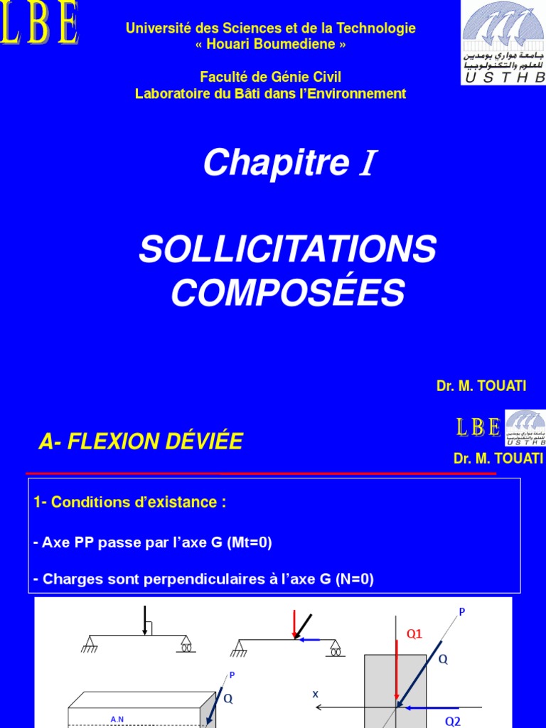 RDM2 CHAPITRE 1 Sollicitations Composées | PDF | Flexion (matériau) | Théorie des systèmes