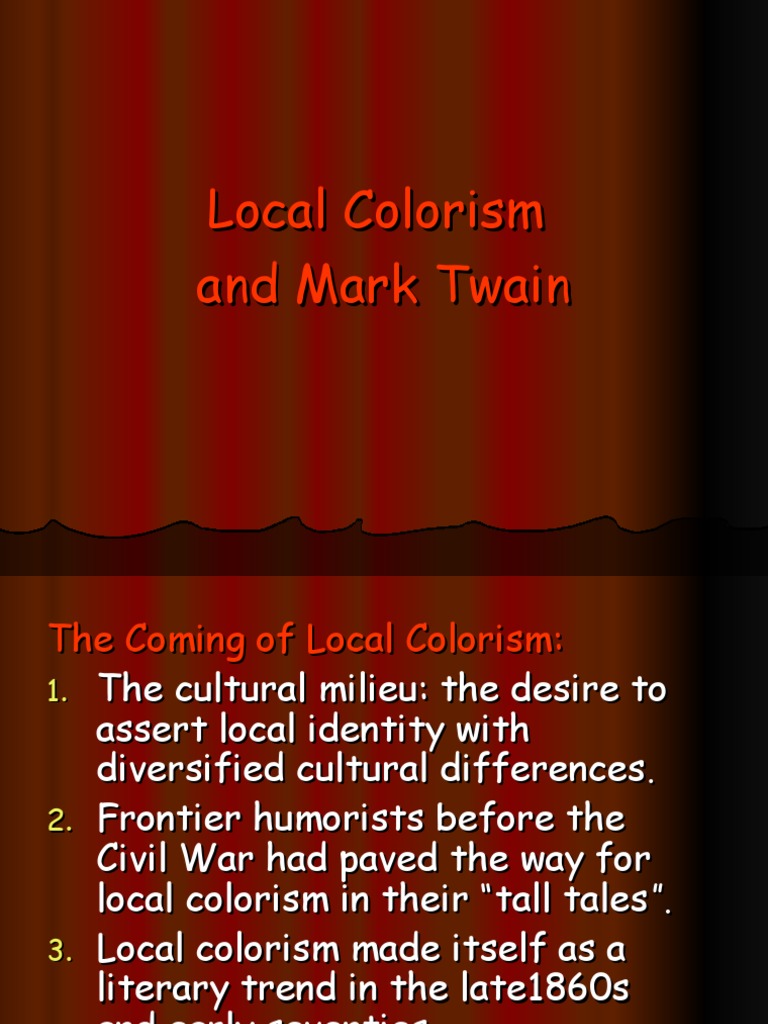 Local Colorism | PDF | Mark Twain