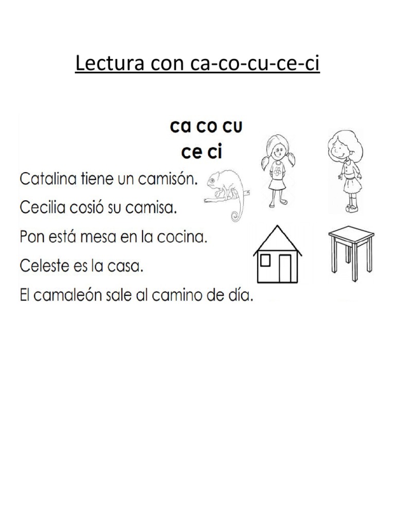 Letra Ca-Co - Cu - Ce-Ci - B | PDF