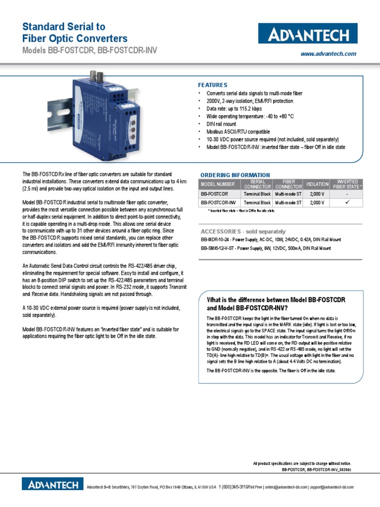 BB-FOSTCDR FOSTCDR-INV 3020ds20200722104859 | PDF | Optical Fiber ...