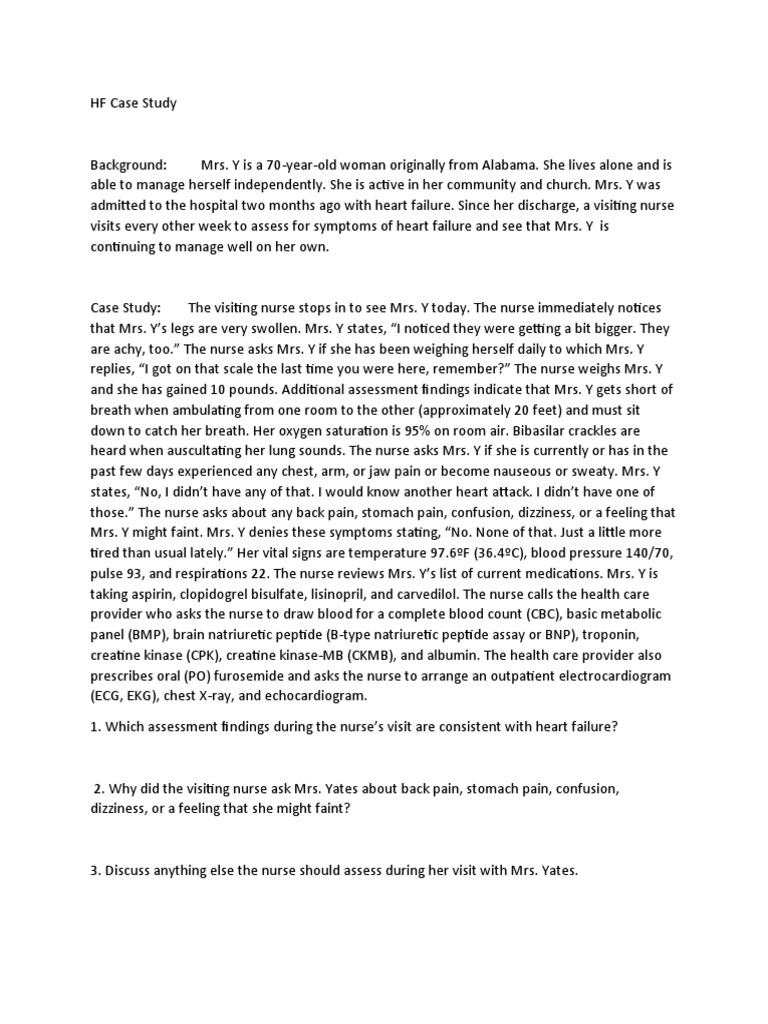 CHF CS | PDF | Heart Failure | Heart