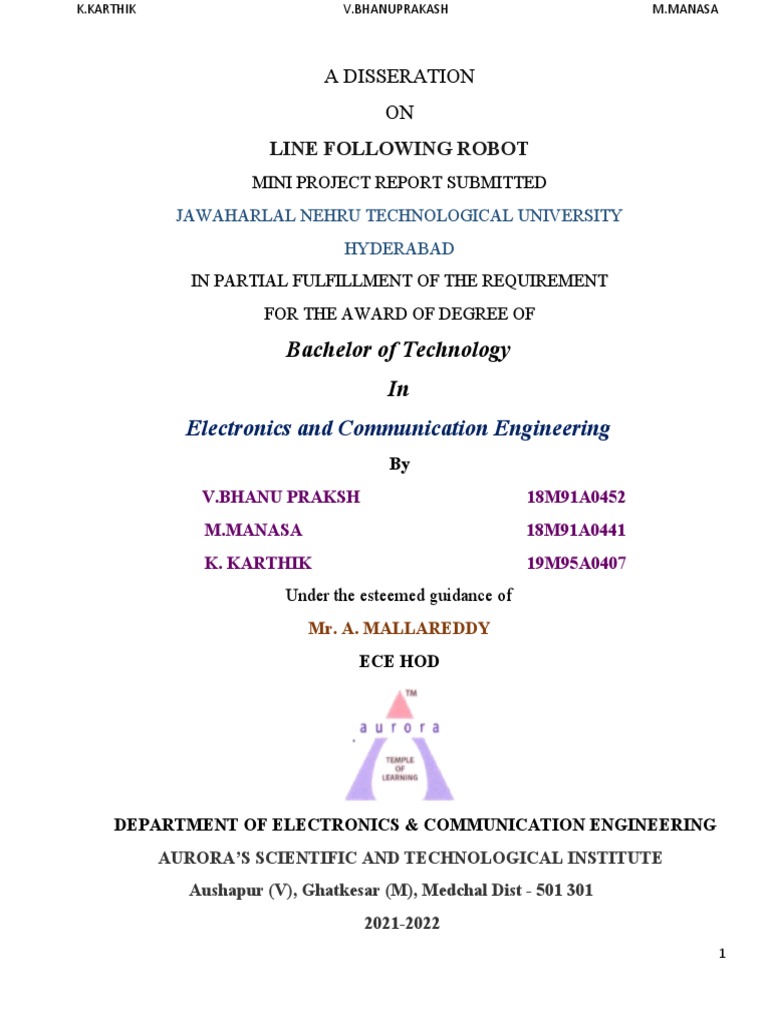 Line Following Robt-1 | PDF | Embedded System | Rectifier