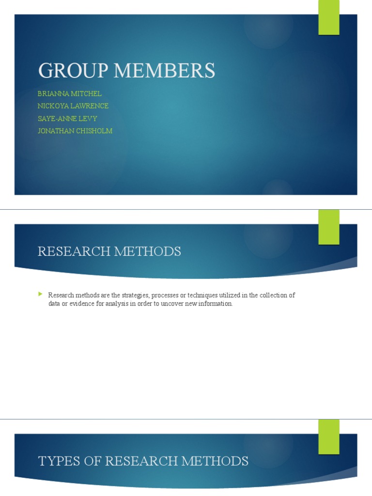 Group Members: Brianna Mitchel Nickoya Lawrence Saye-Anne Levy Jonathan ...