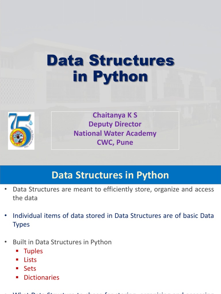 Session3 - Data Structures in Python | PDF