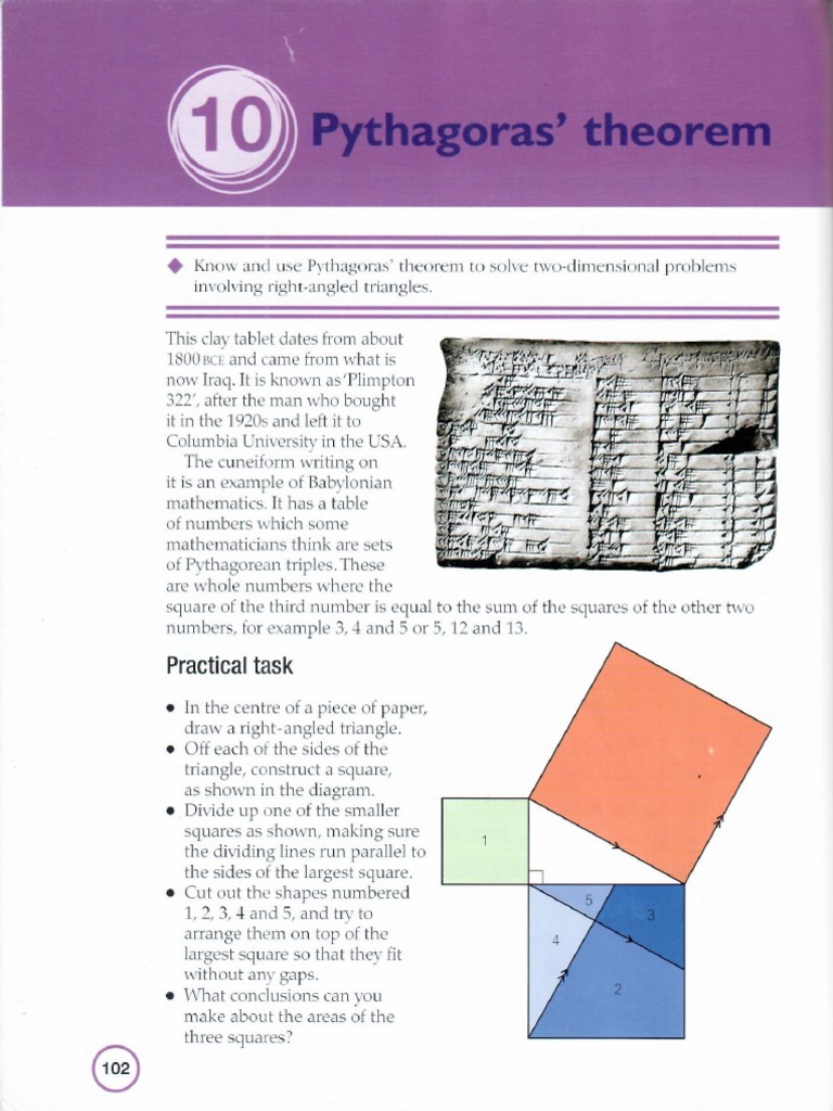 CH 10 - Pythagoras'Theorem | PDF