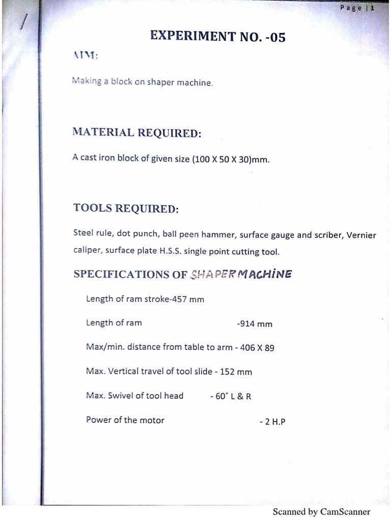 Shaper MC | PDF