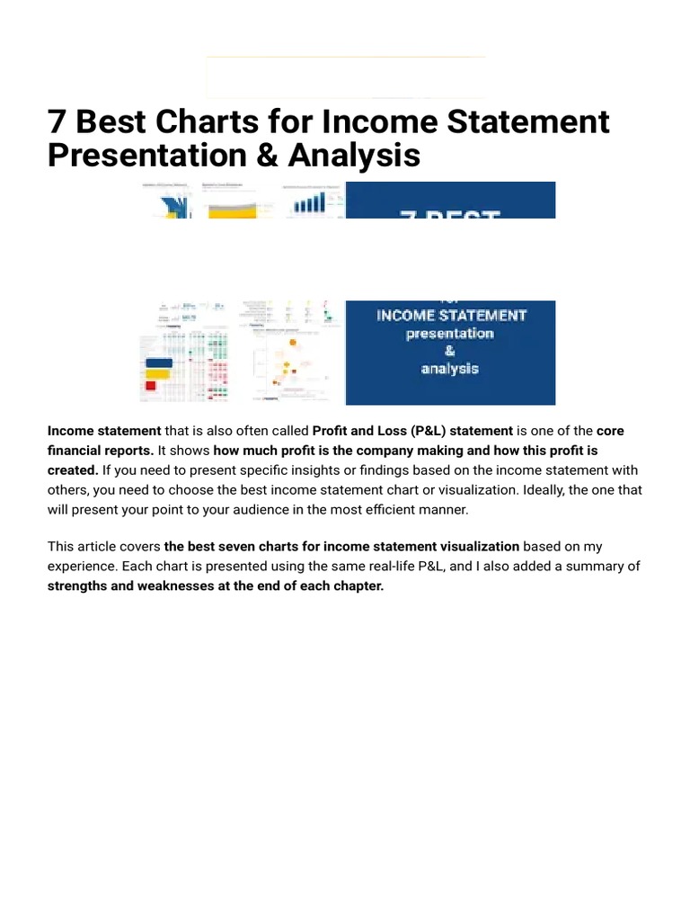 Best Charts for Income Statement Analysis | PDF | Income Statement | Chart
