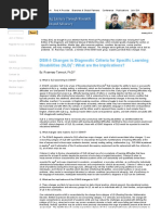 DSM 5 Specific Learning Disorder Fact Sheet | PDF | Learning Disability ...