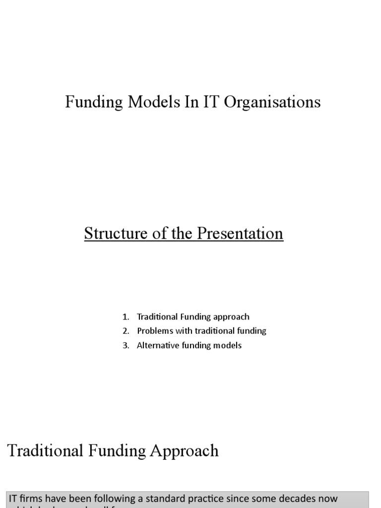 Funding Models in IT | PDF | Business | Agile Software Development
