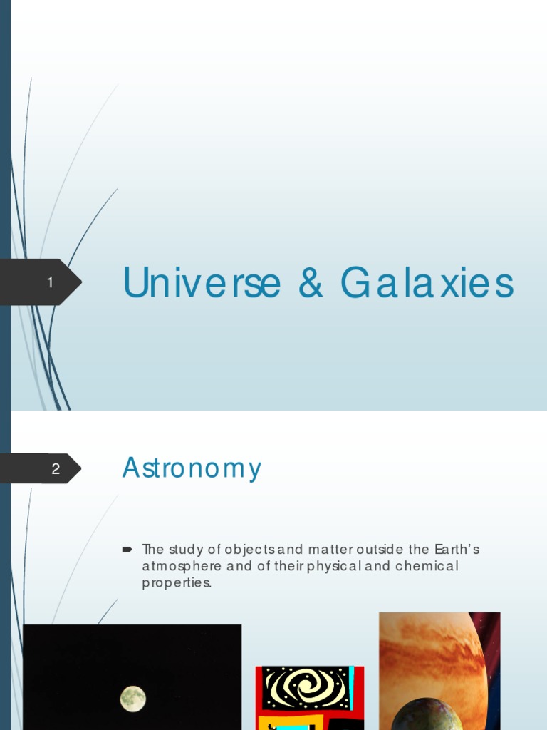 The Universe and Galaxies | PDF | Milky Way | Stars