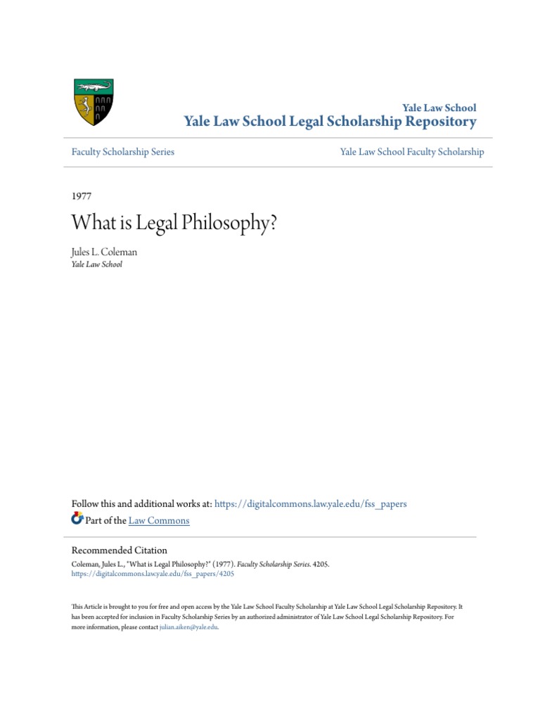 What Is Legal Philosophy | PDF | Jurisprudence | Tort
