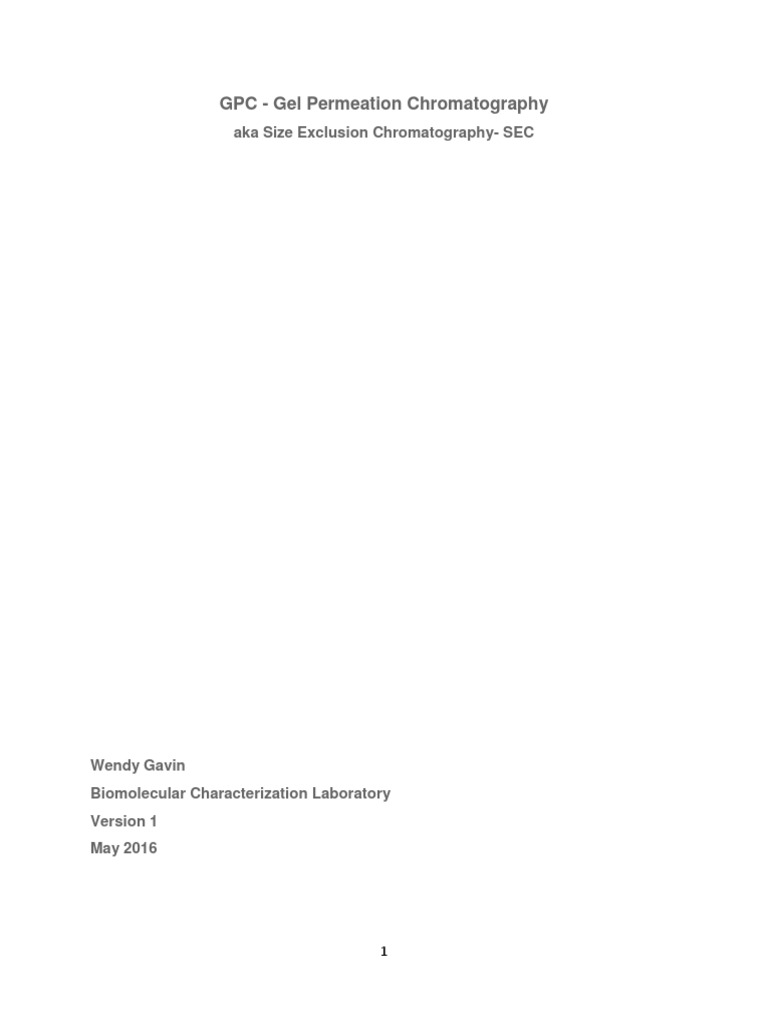 GPC Training 2 | PDF | Polymers | Chemistry