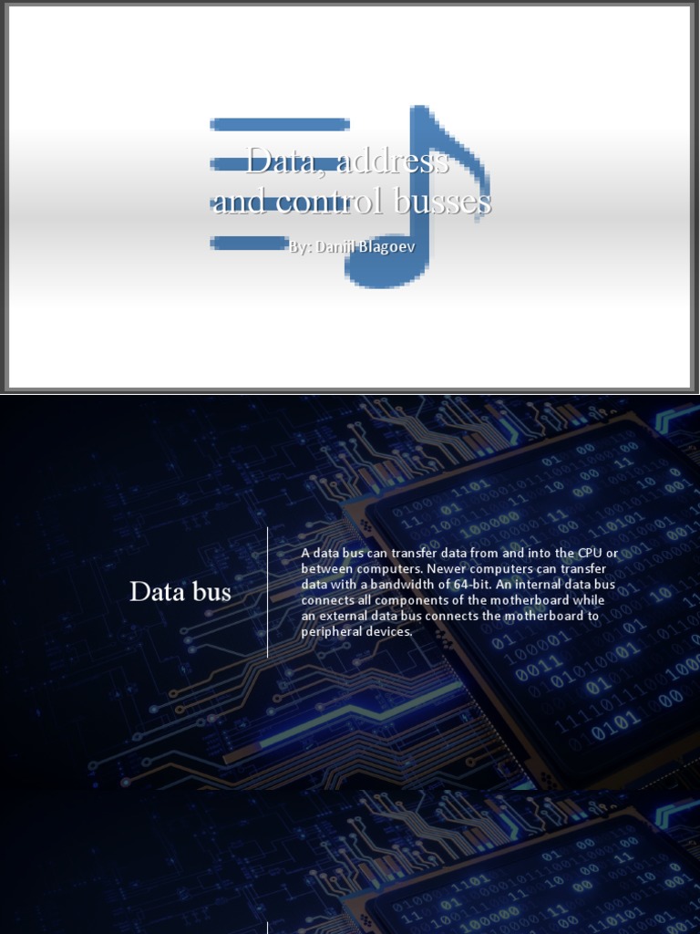 Data, Address, Control Busses | PDF