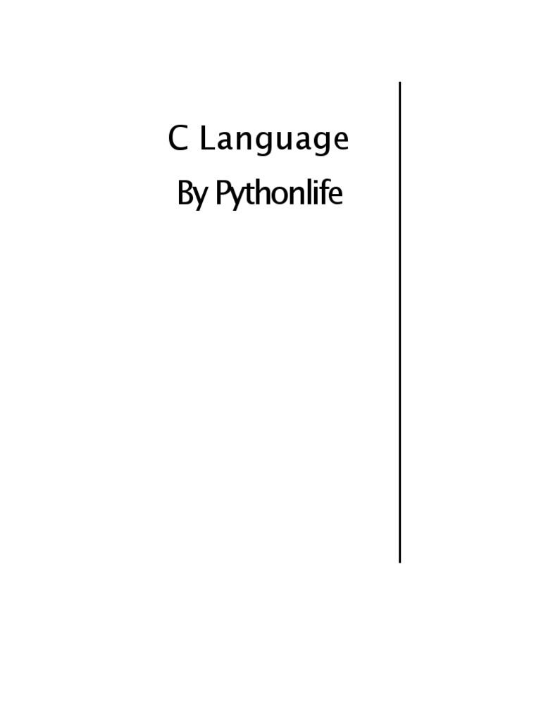 Clanguage by Pythonlife | PDF | Control Flow | Data Type