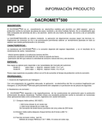 Ficha Tecnica Geomet 500 | PDF | Revestimiento | Aluminio