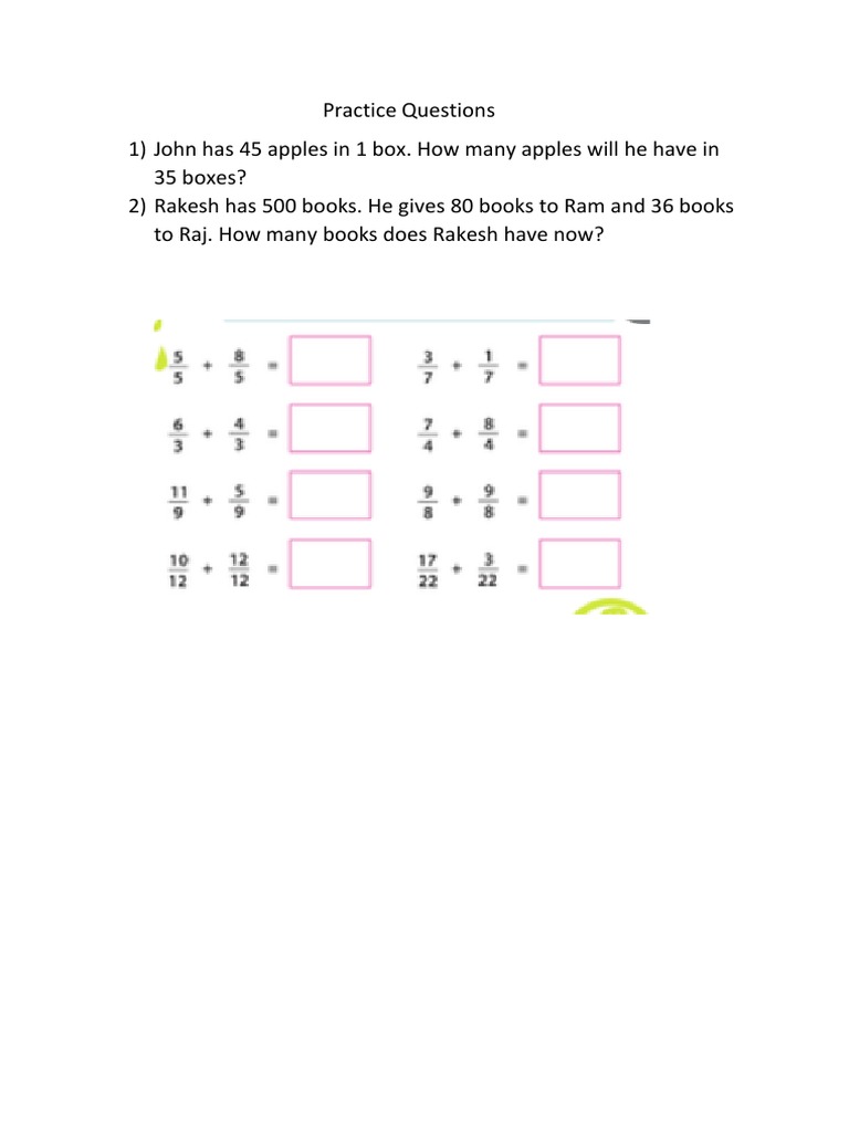 Practice Questions - Rayan 3 | PDF