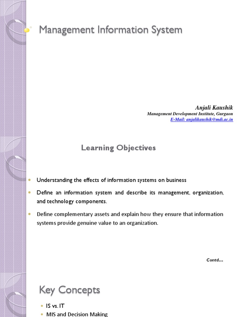 Basics of Information Systems | Download Free PDF | Business Process ...