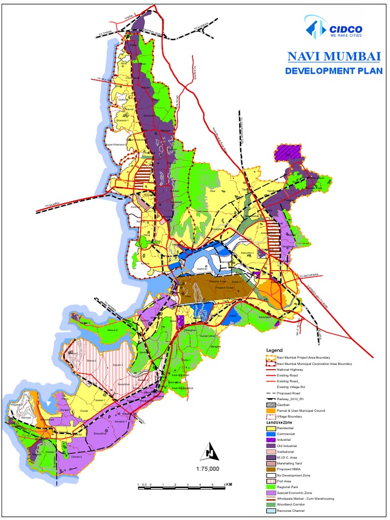 Navi Mumbai Development Plan Map | PDF