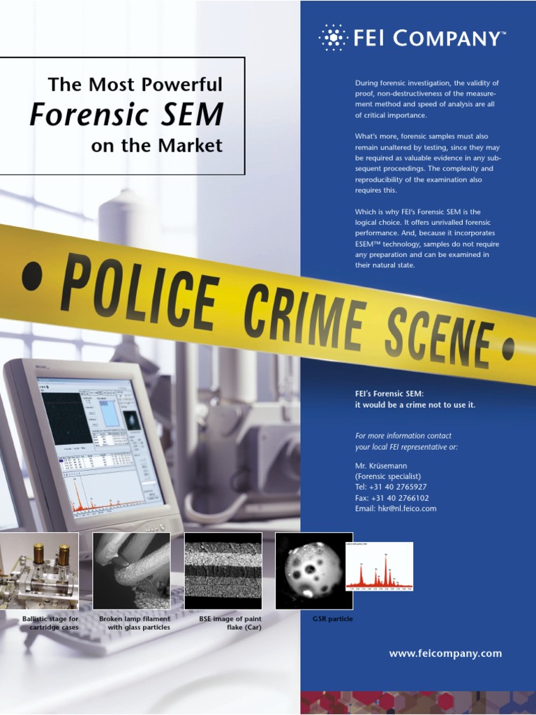 Forensic SEM | PDF | Scanning Electron Microscope | Laboratories