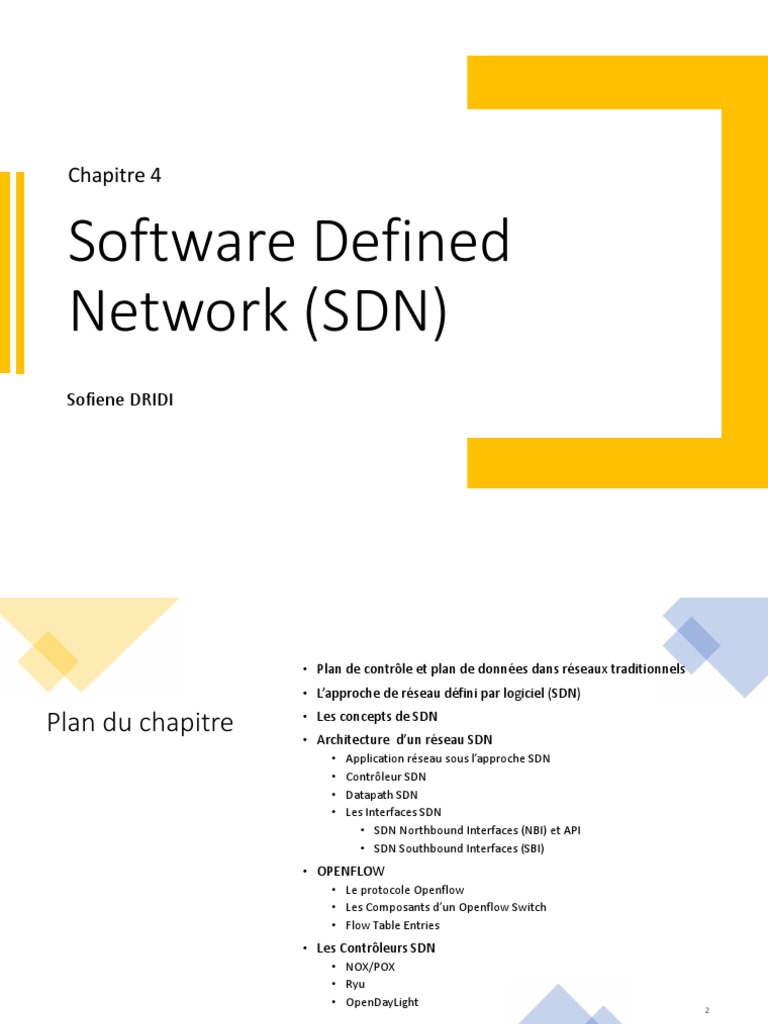 Chapitre 4 SDN | PDF | Système d'exploitation | Commutateur réseau