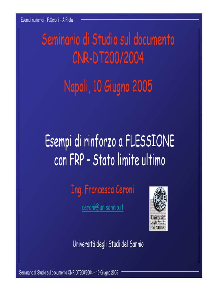 Esempio Calcolo FRP | PDF