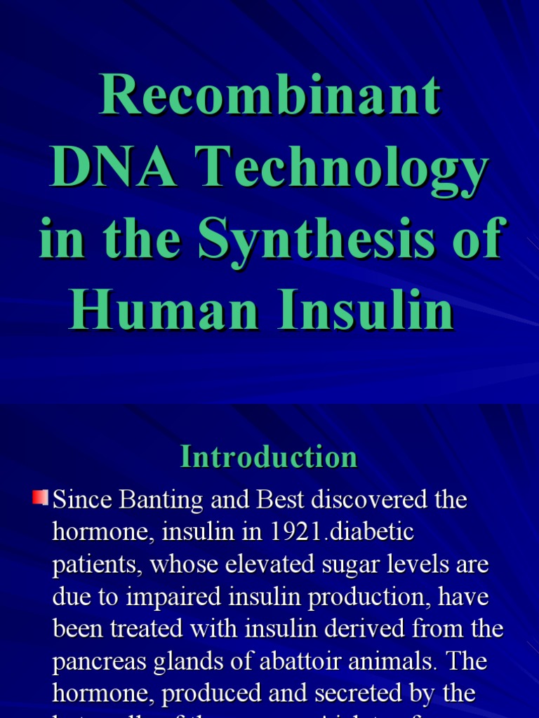 Ansulin | PDF | Insulin | Molecular Cloning