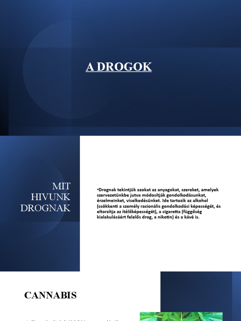 A Drogok, Drogfuggoseg | PDF