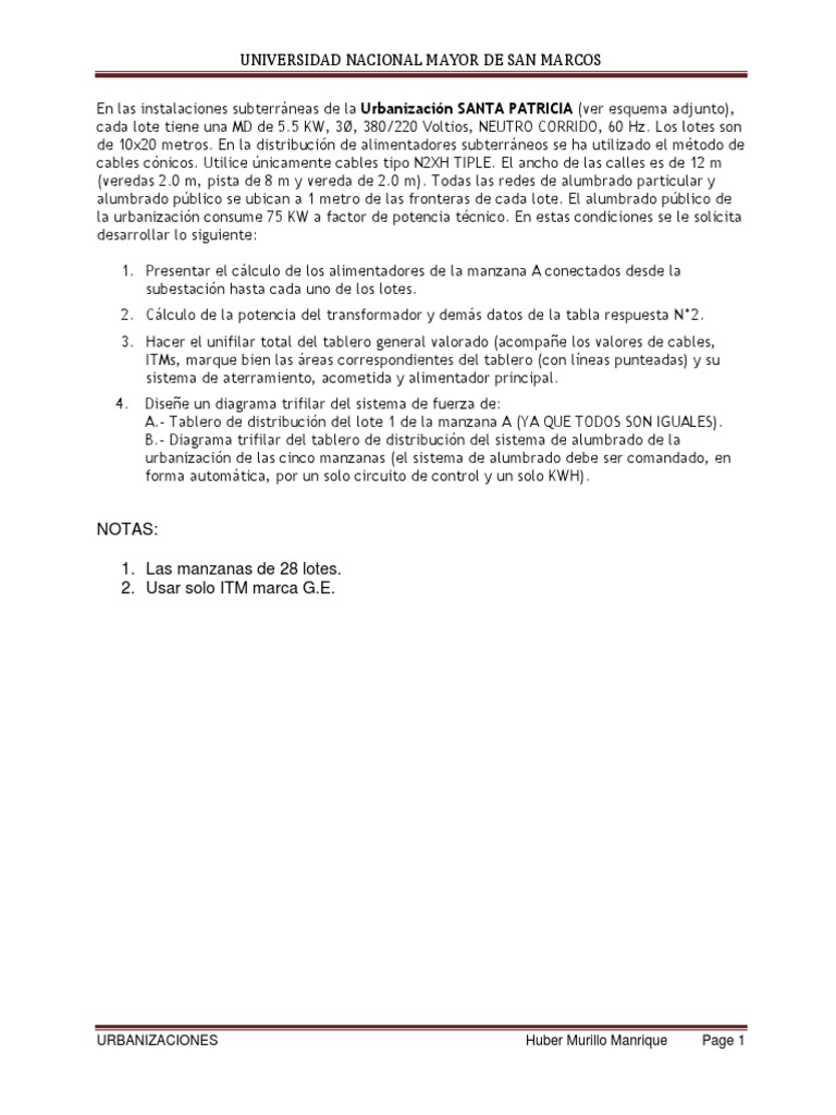 BACA BUITRON JOSE LUIS Ex. URB. - JOSE BACA BUITRON | PDF | Componentes ...
