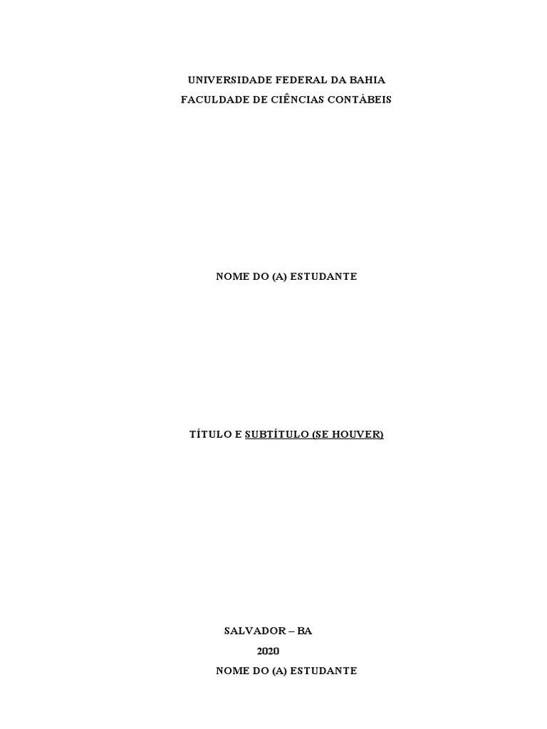 Modelo Projeto De Pesquisa Uf Pdf Citação Science