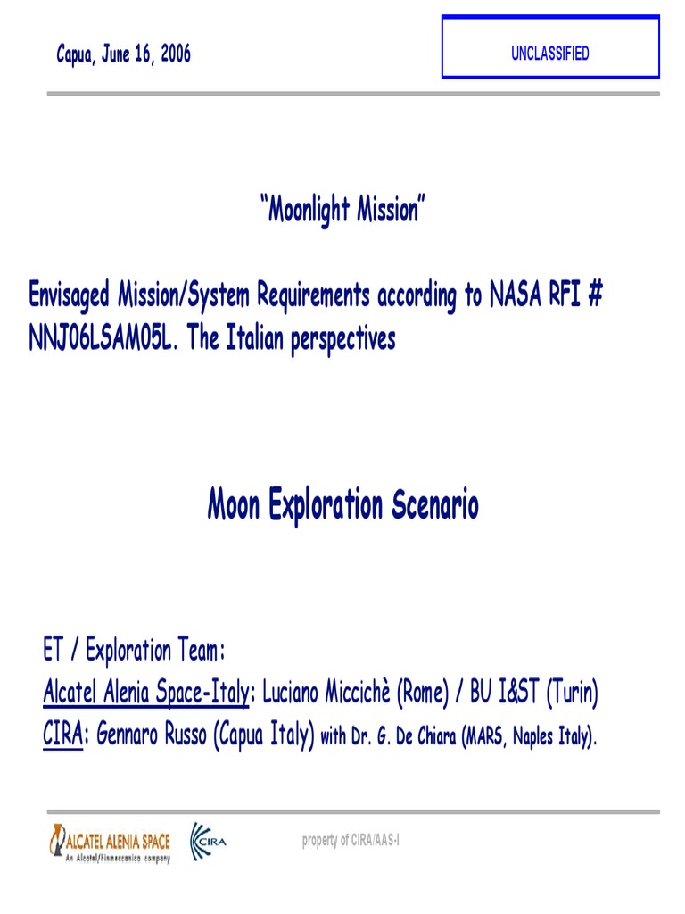 NASA Moon Exploration Scenario AAS CIRA | PDF | Docking And Berthing Of ...