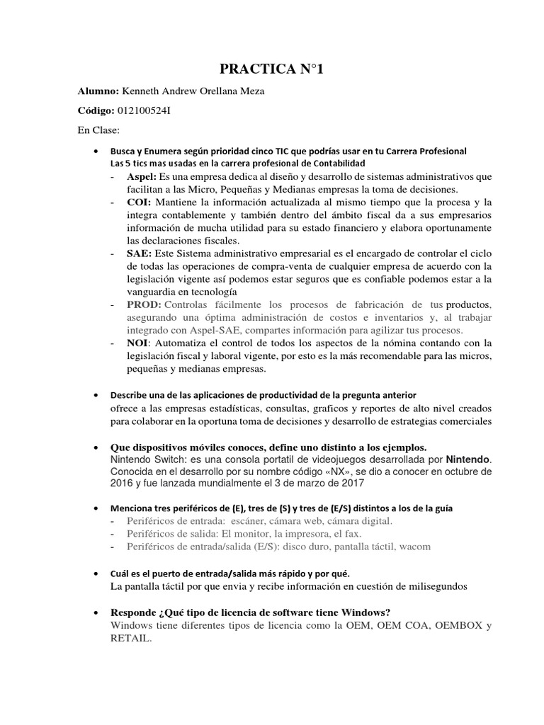 Kenneth Orellana Practica01 CFC AyB | PDF | Periférico | Almacenamiento de datos de la computadora