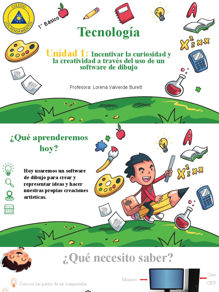 Tecnología. Unidad Uno. Paint | PDF | Dibujo | Informática