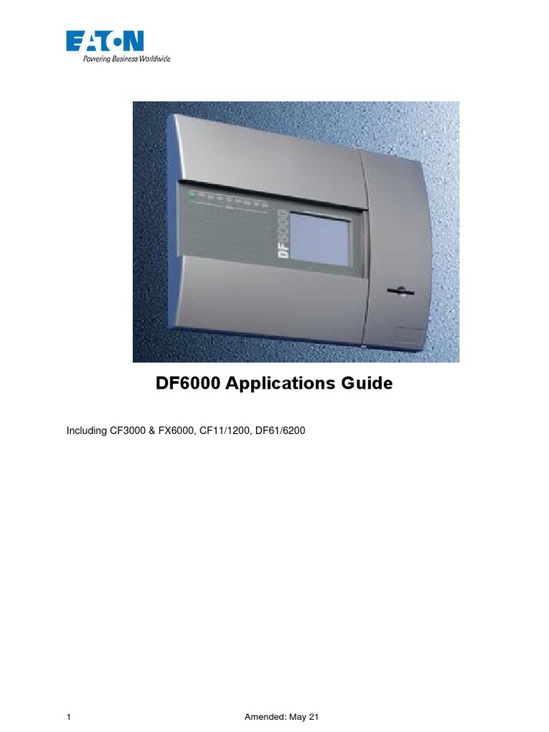 DF6000 Applications Guide | PDF | Input/Output | Menu (Computing)