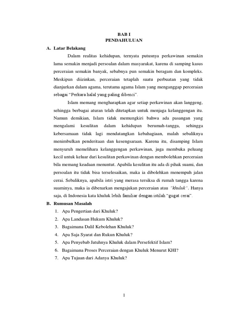 Kajian Hadits Tentang Khuluk | PDF