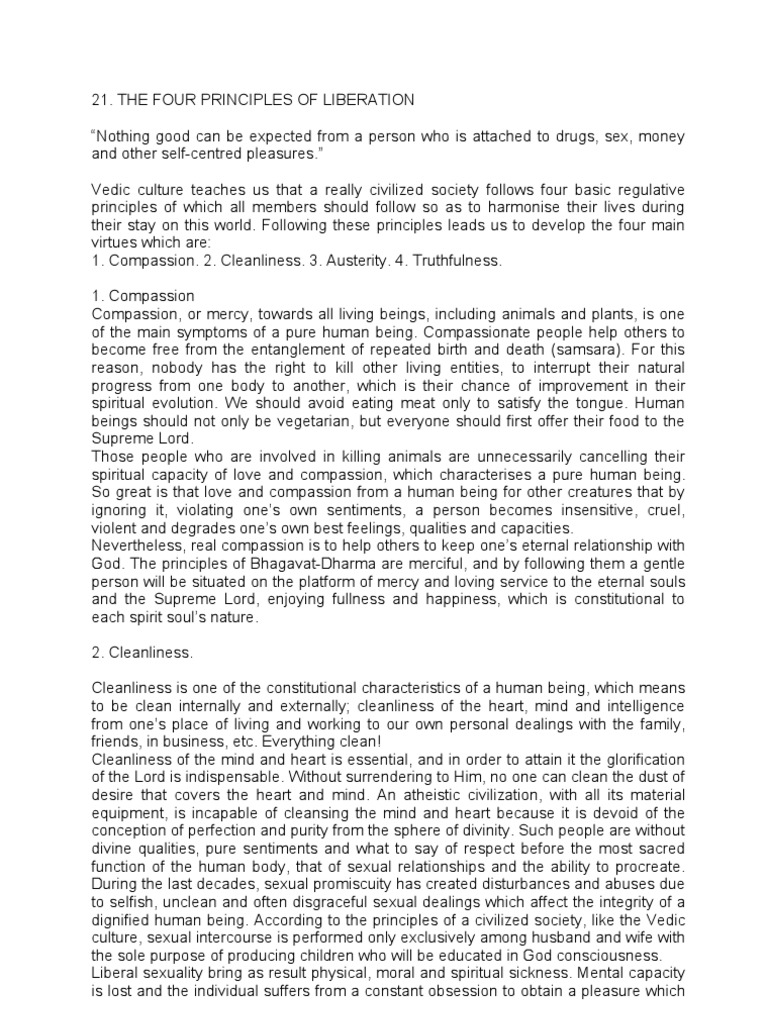 The Four Principles of Liberation | PDF | Compassion | Mind